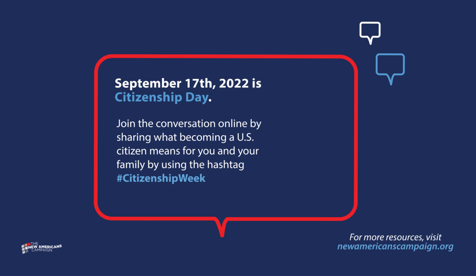 Citizenship Day Social Media Toolkit - September 2022 - New Americans ...